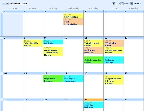 Color Coded Calendar Template | Calendar Template 2019 Color Coded Calendar Template | Calendar Template 2019