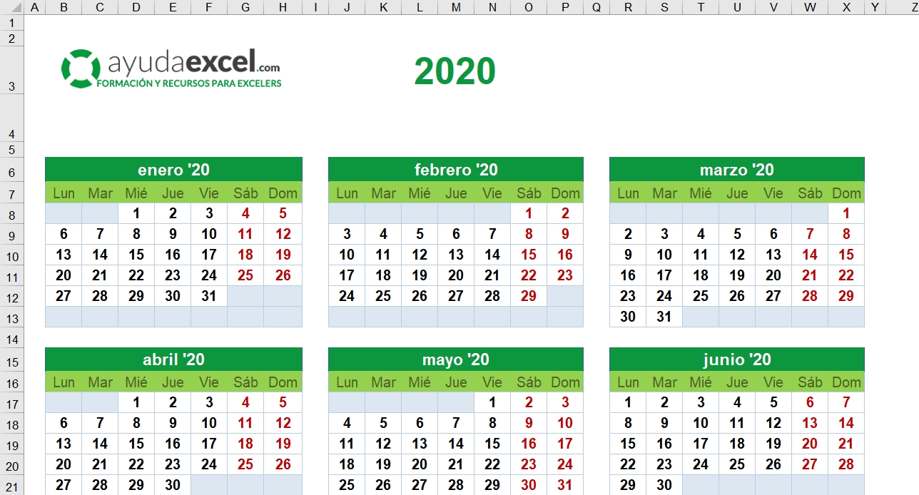 Calendar 2020 Excel Con Numero De Semana | Calendar Template 2023 Calendar 2020 Excel Con Numero De Semana | Calendar Template 2023