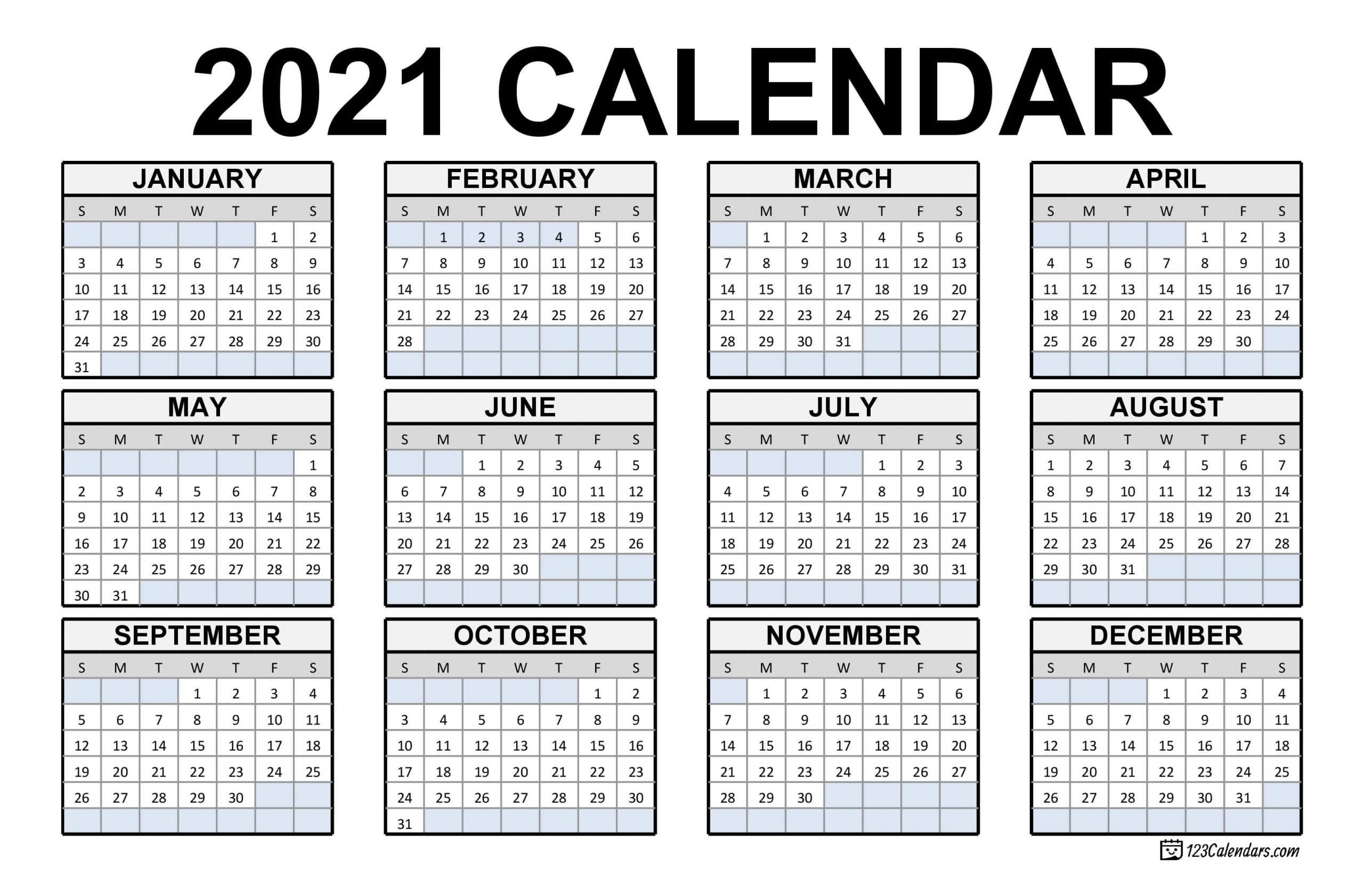 Free Calendars 2021 Printable | Francesco Printable Free Calendars 2021 Printable | Francesco Printable